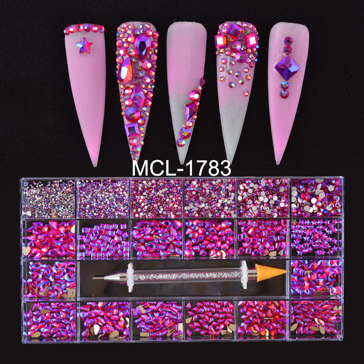 Dark Pink Rhinestone Kit – Trinh Solo